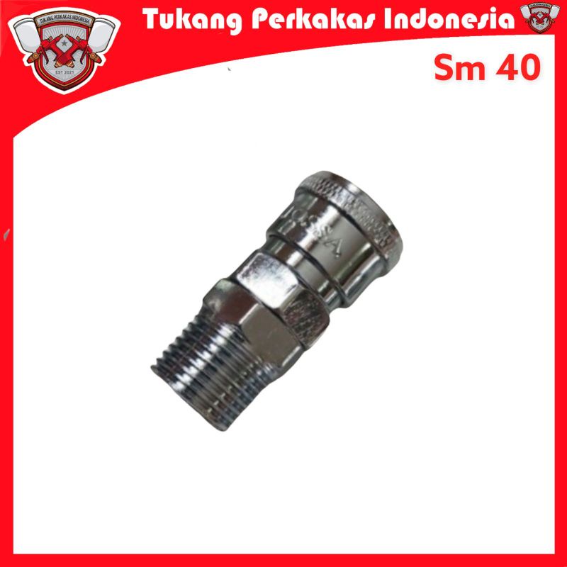 Jual Coupler SM 40 Kopler Nepel sm40 Sambungan Selang Air kompresor | Shopee Indonesia