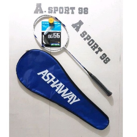 Jual RAKET BADMINTON ASHAWAY Ti 110 TITANIUM MESH | Shopee Indonesia