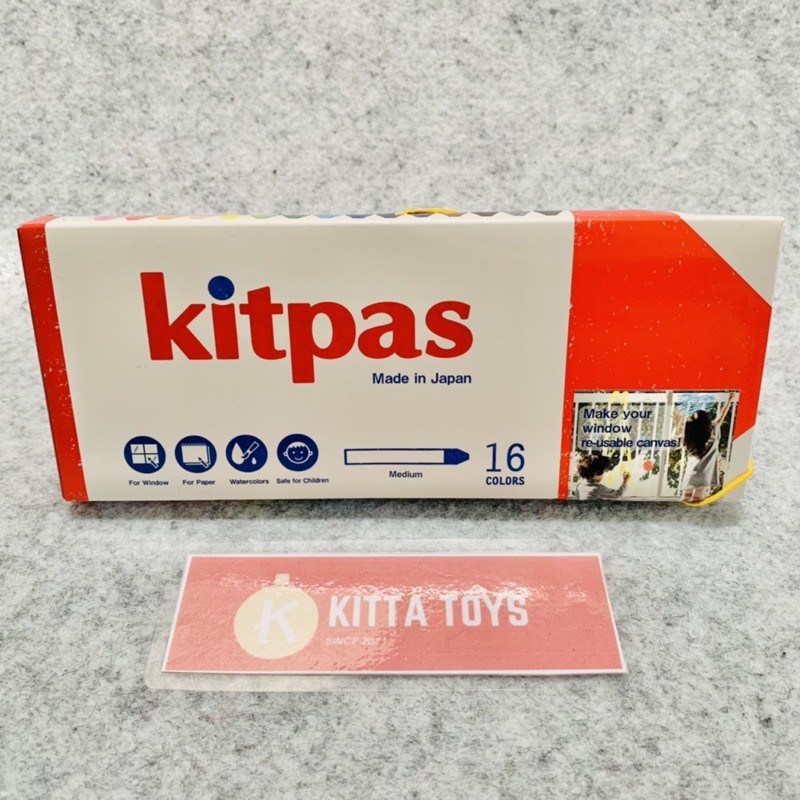 Jual Kitpas Crayon Japan Original Classic 16 Colors Alat Lukis Mewarnai Menggambar Anak | Shopee ...