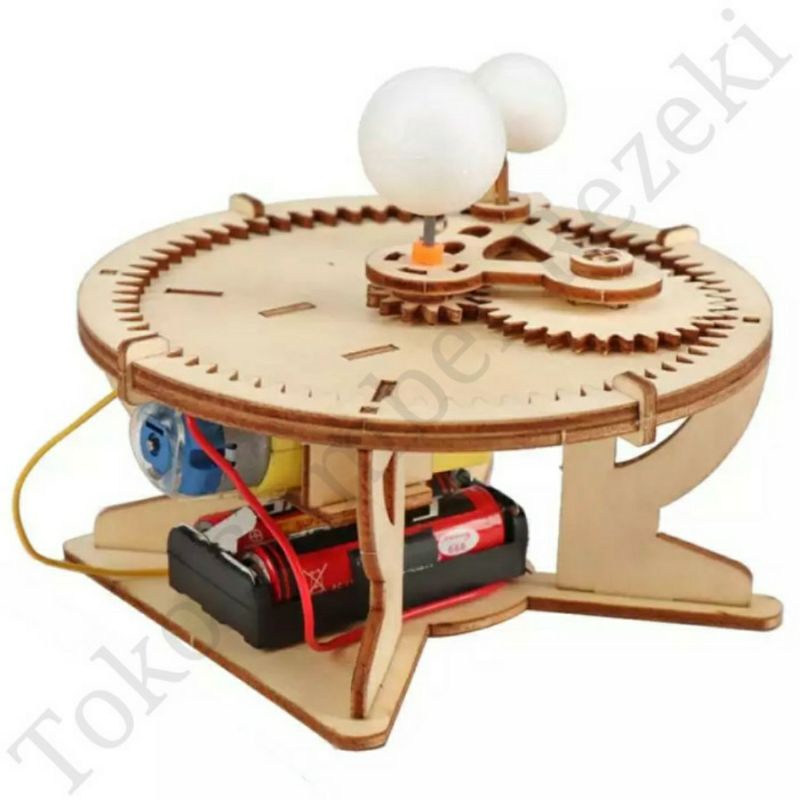 Jual DIY Rotasi Perputaran Planet Tata Surya Figure Wood Proyek Mainan ...