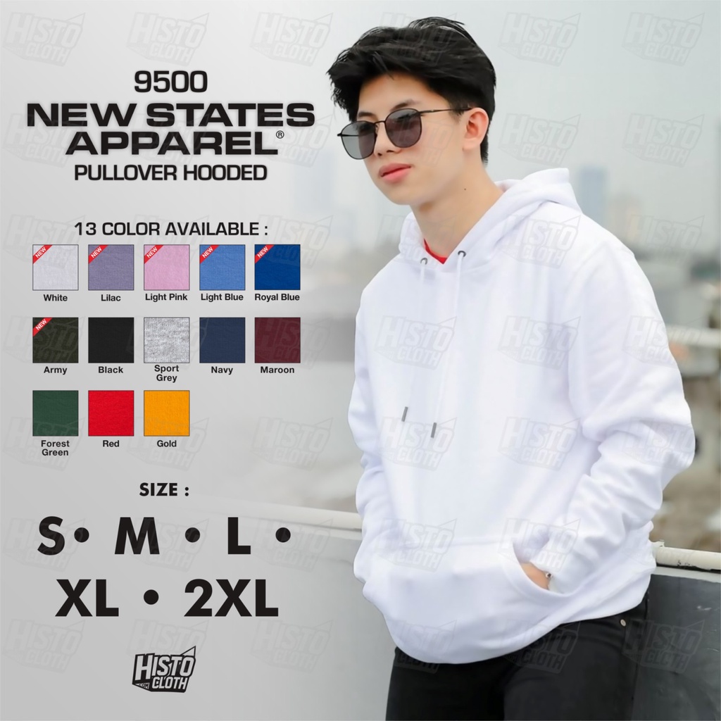 Jual NSA Hoodie (Part 2) New States Apparel Hooded Pullover Sweatshirt ...