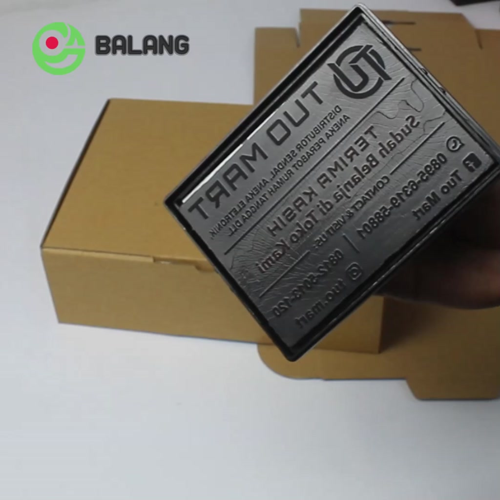 Jual Stempel Jumbo ukuran Besar Cap Kemasan Kardus paper Bag stampel ...