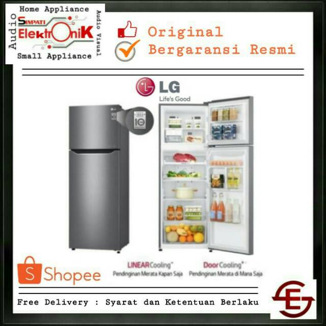 Jual LG GN-G272SLCB KULKAS SMART INVERTER 272/254L | Shopee Indonesia