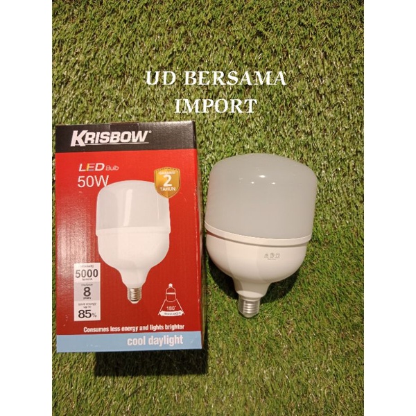 Jual KRISBOW Bohlam LED High Power 50W Lampu LED Cool DayLight Putih ...