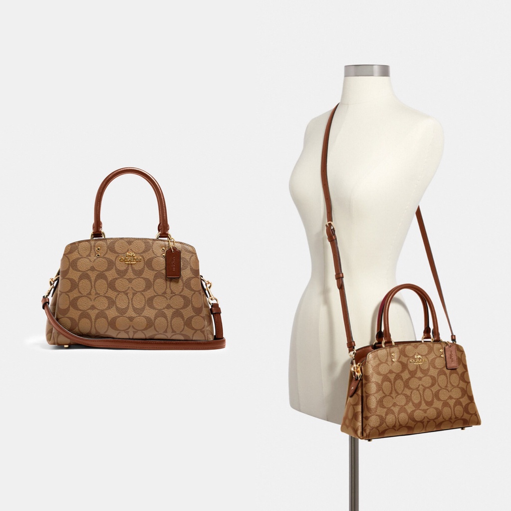 Jual Coach F91494 Mini Lillie Carryall in Signature Canvas/Coach Hand ...