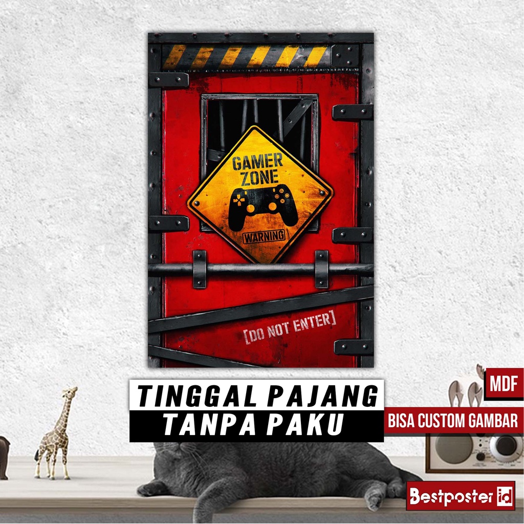 Jual Poster Dinding GAMER ZONE Frame Kayu GAMING MDF0027 | Shopee Indonesia