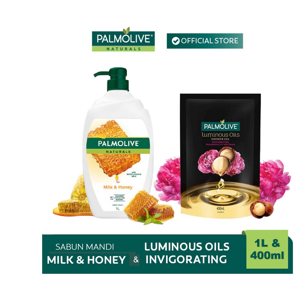 Jual Palmolive Sabun Mandi Milk & Honey 1 L + Palmolive Luminous ...