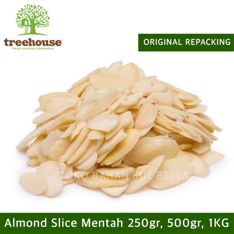 Jual KACANG ALMOND SLICE 250GR (REPACK) Premium irisan kacang almond ...