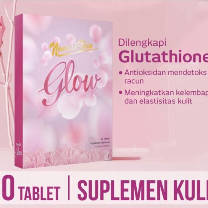 Jual Nourish Glow 30 Tablet Asli Kesehatan Glowing Kulit Sehat | Shopee ...