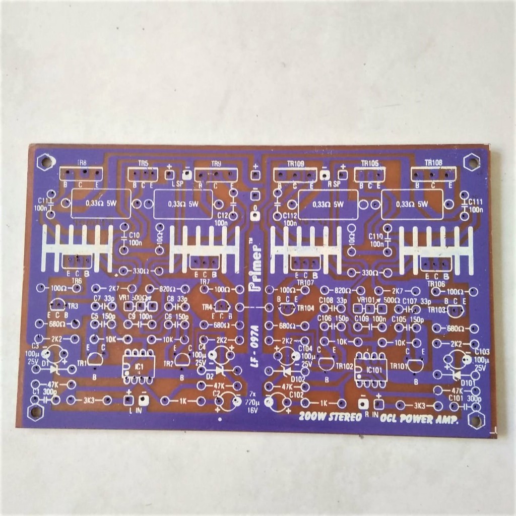 Jual PCB - 200W STEREO OCL POWER AMP. LF 097A | Shopee Indonesia