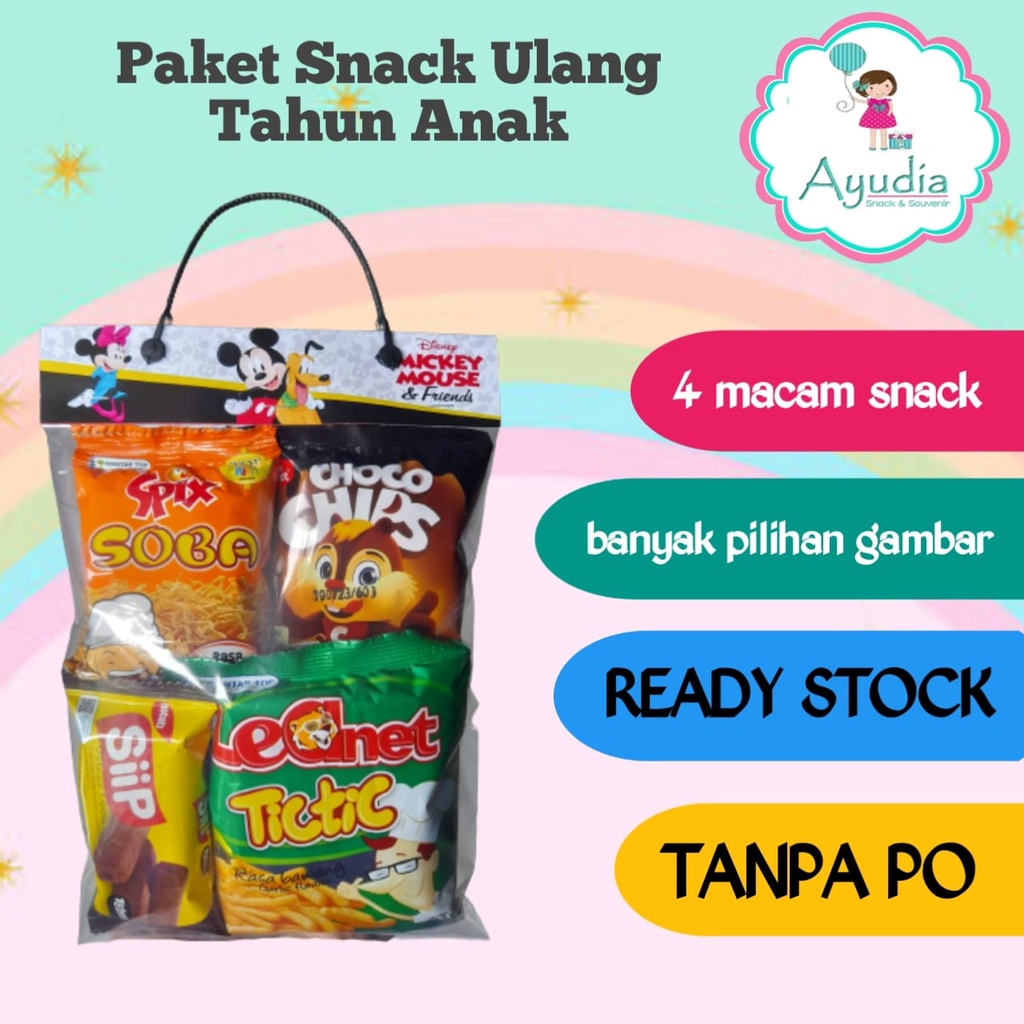 Jual Paket Snack Ulang Tahun Anak | Tanpa PO I Bingkisan Ulang Tahun I Snack Ulang Tahun I ...