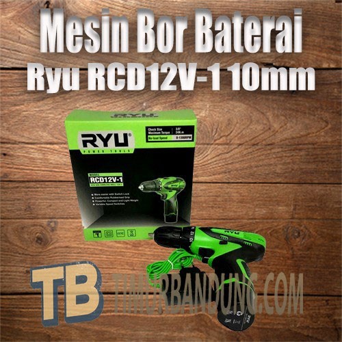 Jual Mesin Bor Baterai Ryu RCD12V-1 10mm | Shopee Indonesia