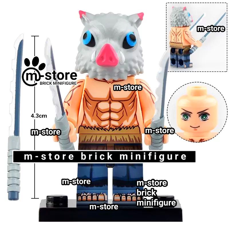 Jual brick demon slayer kimetsu no yaiba the movie mugen train inosuke ...