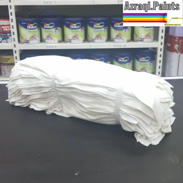 Jual KAIN MAJUN LAP PUTIH KATUN SUPER SPECIAL HIGH QUALITY ( 100 GRAM ...