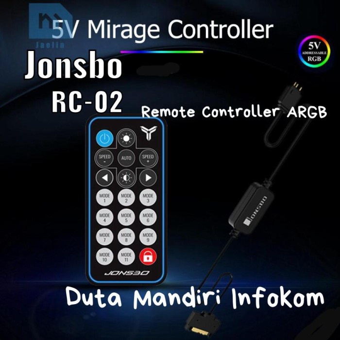 Jual Bagus Jonsbo Remote Controller Set Argb Fan Controller Pc Case ...