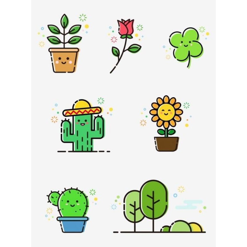 Jual STICKER AESTHETIK / STICKER TUMBLR / STICKER TANAMAN TERMURAH ...