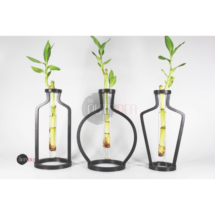 Jual Bungavas- Bambu Hoki Vas Minimalis Merchandise Pot Model Botol ...
