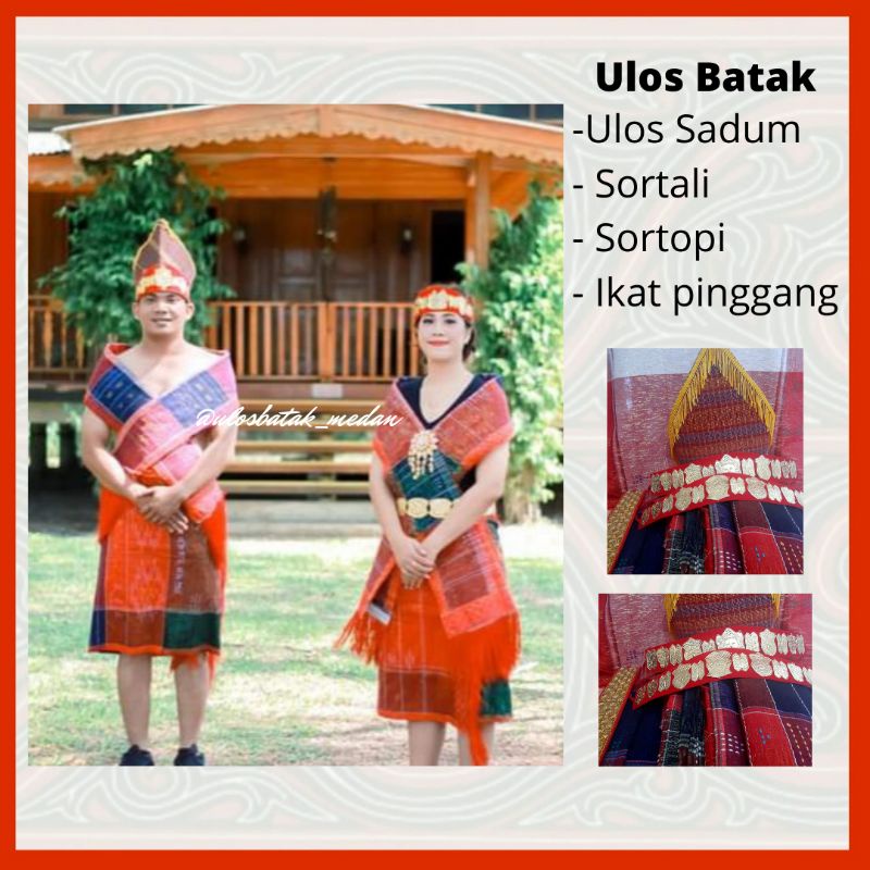 Jual Pakaian Adat Batak Kostum Prewedding Adat Batak Toba Dewasa Ulos Batak Sadum | Shopee Indonesia