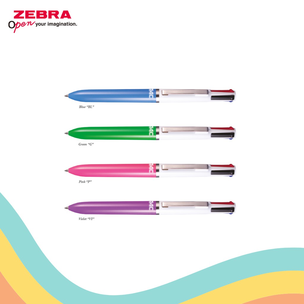 Jual BALLPOINT ZEBRA 4 W SOLID (1 PCS) | Shopee Indonesia