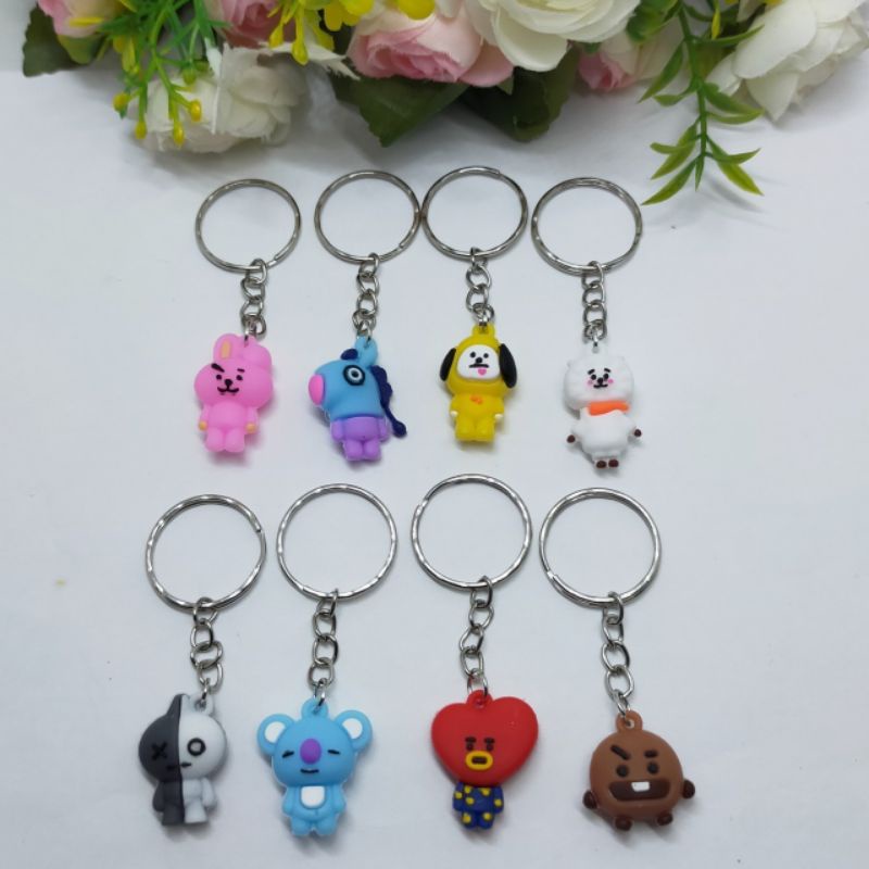 Jual Key Chain Mini BT21 KPOP Gantungan Kunci Mini BTS Gantungan Kunci ...