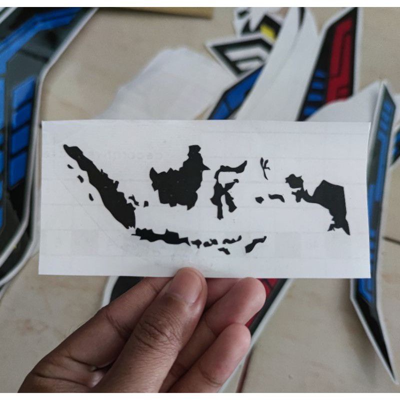 Jual sticker cutting Indonesia stiker peta Indonesia | Shopee Indonesia