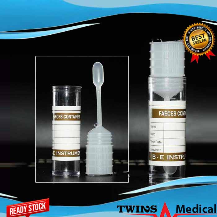 Jual Pot Feses Non Sterile 30cc Transparant Bersendok | Feaces Feces 30 ...