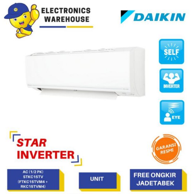 Jual AC Daikin 0,5 PK STKC15TV 0.5 PK 1/2 PK Star Inverter Thailand ...