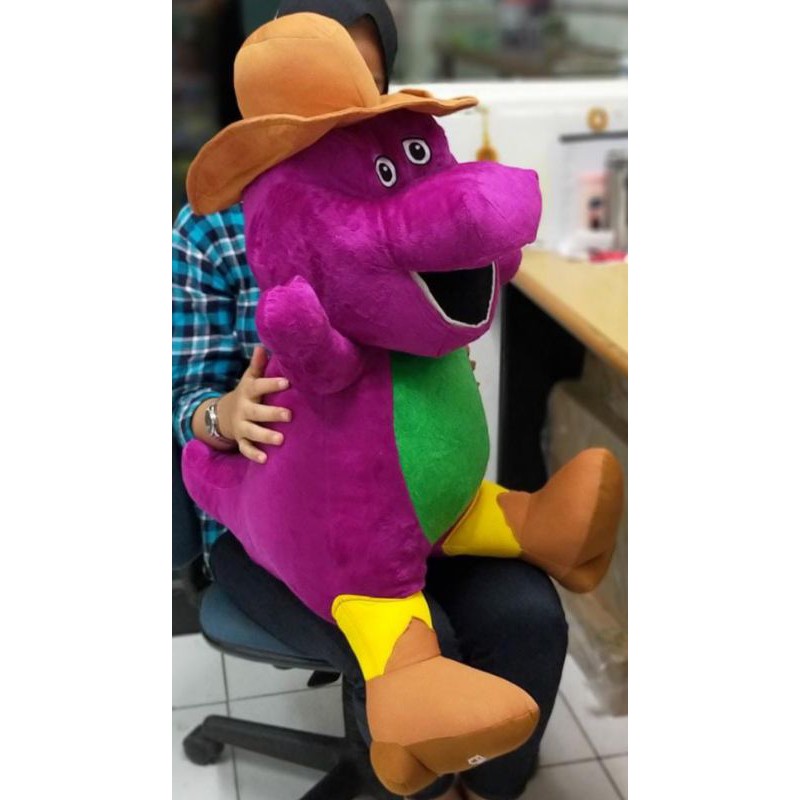 Jual Boneka Barney Musik Topi Koboi size Jumbo/boneka karakter/boneka ...