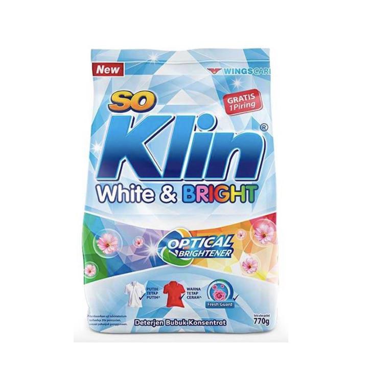 Jual So Klin Powder Detergent White Bright 2 x 770 gr | Shopee Indonesia
