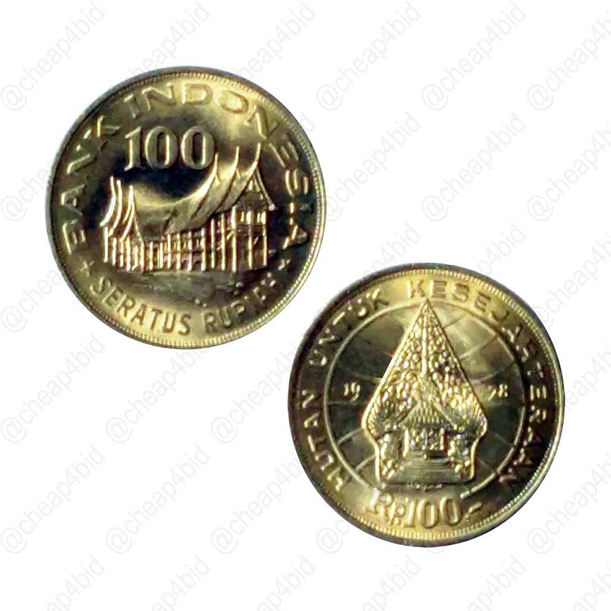 Jual KOIN 100 RUPIAH 1978 'RUMAH GADANG - 100 TIPIS' - 1 KEPING / BIJI | Shopee Indonesia