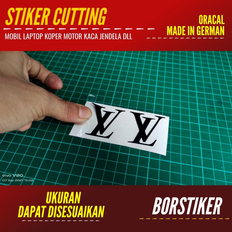 Jual STIKER LV | STICKER CUTTING BAHAN ORACAL CUSTOM LOGO DLL | Shopee ...