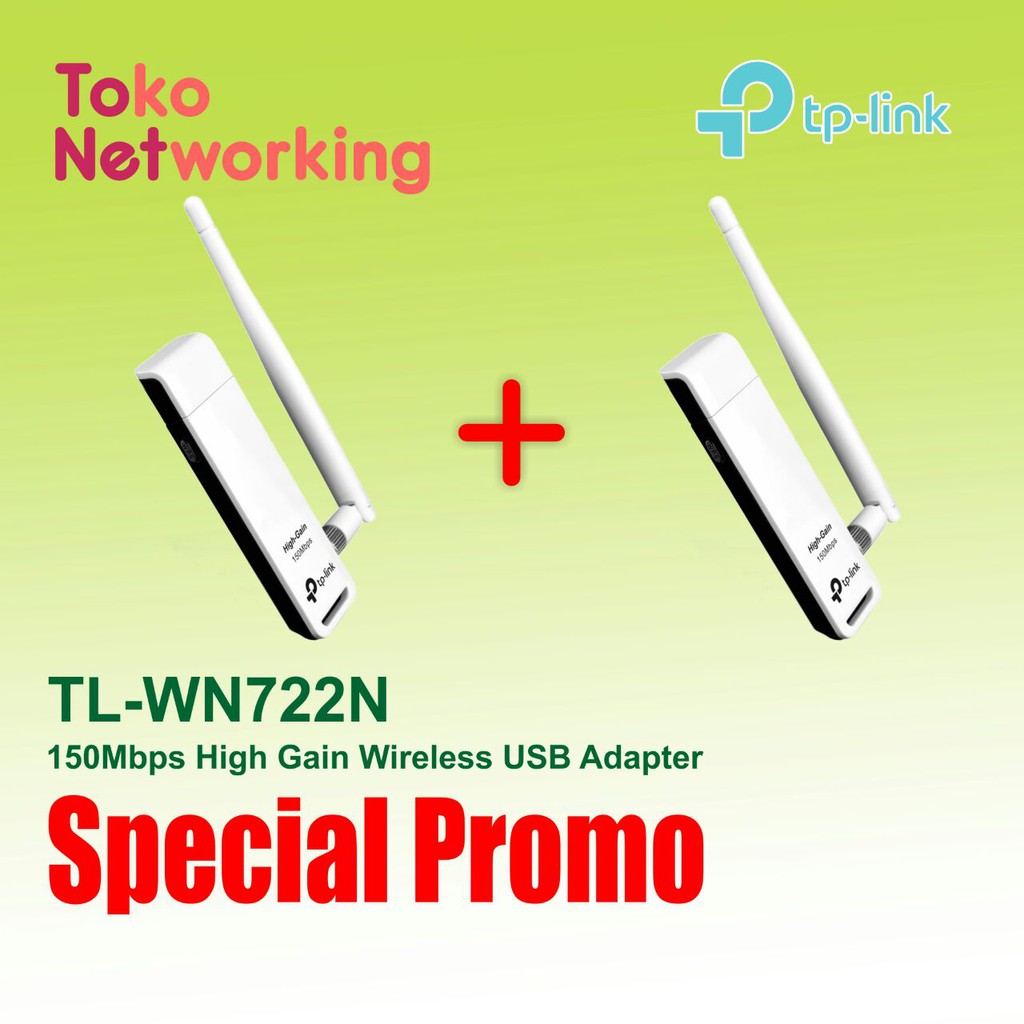 Jual TP-LINK TL-WN722N ( PAKET ISI 2 ) 150Mbps High Gain Wireless USB ...