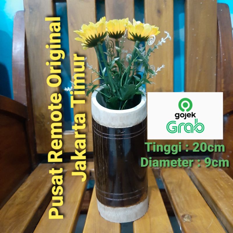 Jual POT TANAMAN HIAS VAS BUNGA MEJA BAMBU WULUNG | Shopee Indonesia