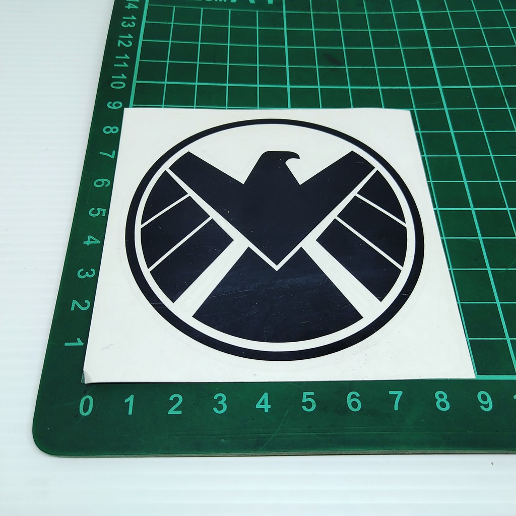 Jual Cutting Sticker Logo Agent of Shield 1warna Hitam 8x8cm | Shopee ...