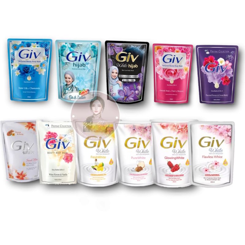 Jual GIV BODY WASH/SABUN CAIR REFILL 250 ML/450 ML/850 ML | Shopee Indonesia