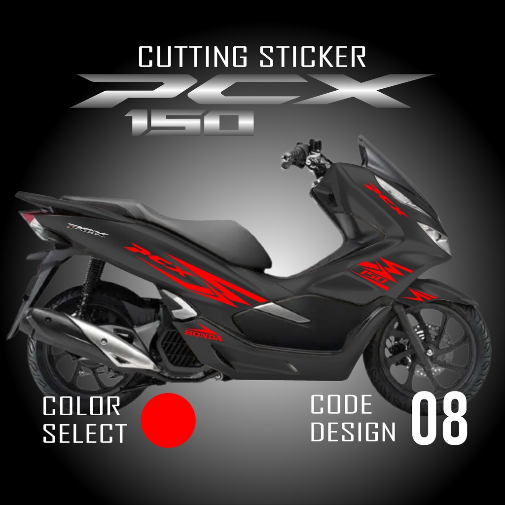 Jual COD Cutting Sticker PCX 150 New - Stiker Striping Lis Timbul ...