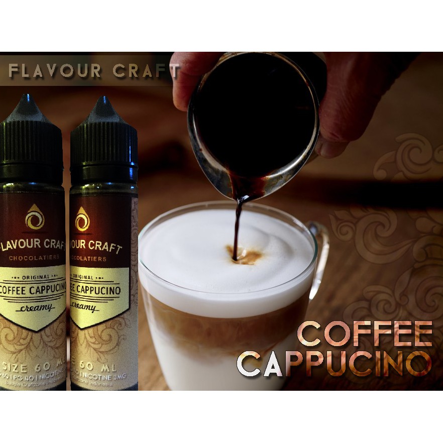 Jual E LIQUID COFFEE CAPPUCINO FLAVOUR CRAFT 60ML | NIC 3MG | Shopee ...