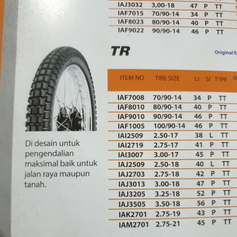 Jual Ban luar irc trail kembang tahu ring 17 18 19 21 | Shopee Indonesia