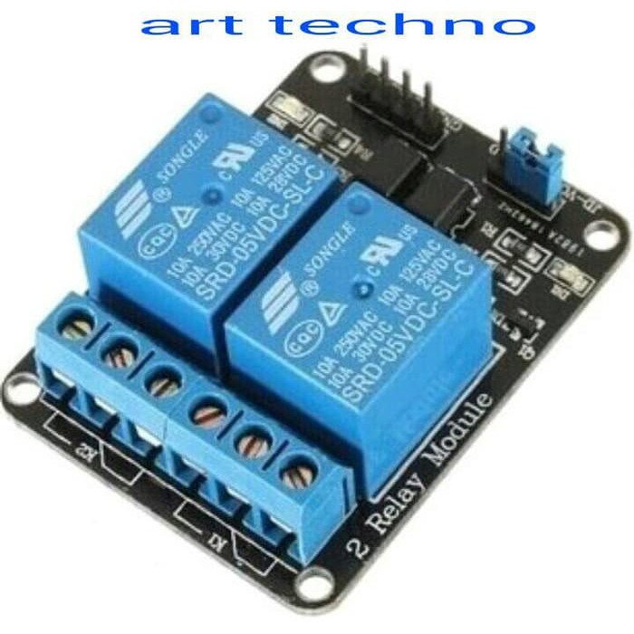 Jual relay 2 channel 5v 5vdc module / relay expansion board | Shopee ...