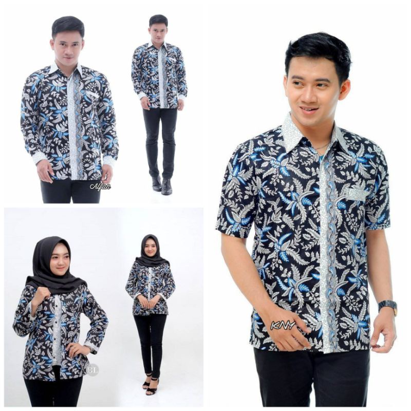 Jual BAJU BATIK PASANGAN | PABRIK BATIK BLARAK BIRU | KEMEJA BATIK ...