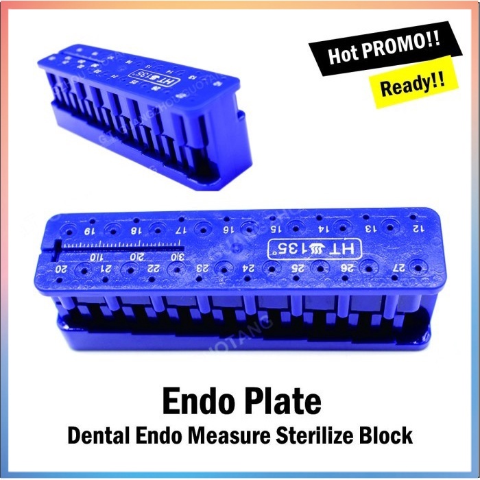 Jual Dental Endo Measure Sterilize Block Dental Root Canal Measuring ...