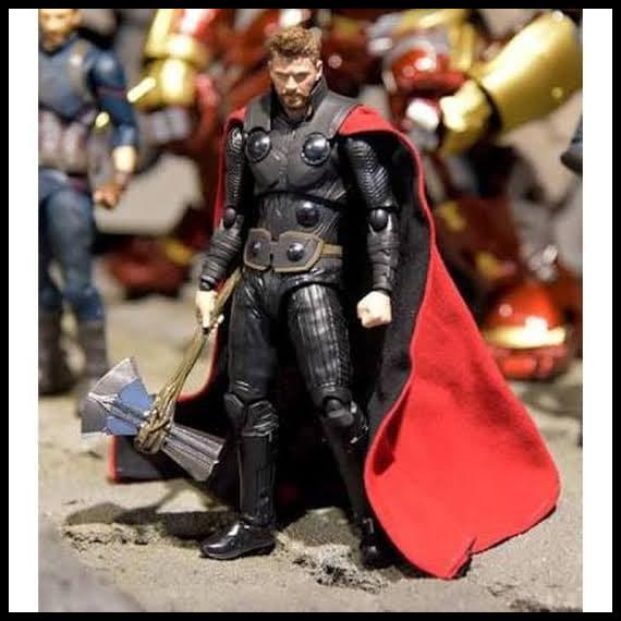 Jual Shf Figuarts Marvel Avengers Infinity Wars Thor God Thunder Figure ...