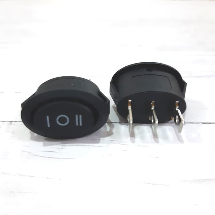 Jual Saklar Switch ON-OFF-ON 2 posisi 3pin Oval 5A 250V Kualitas Bagus ...