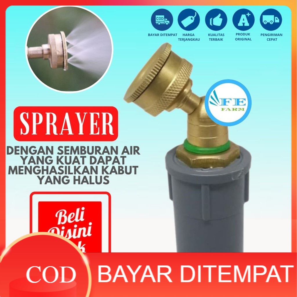 Jual spuyer nozzle mata 4 Sprayer untuk mendinginkan suhu kandang ayam ...