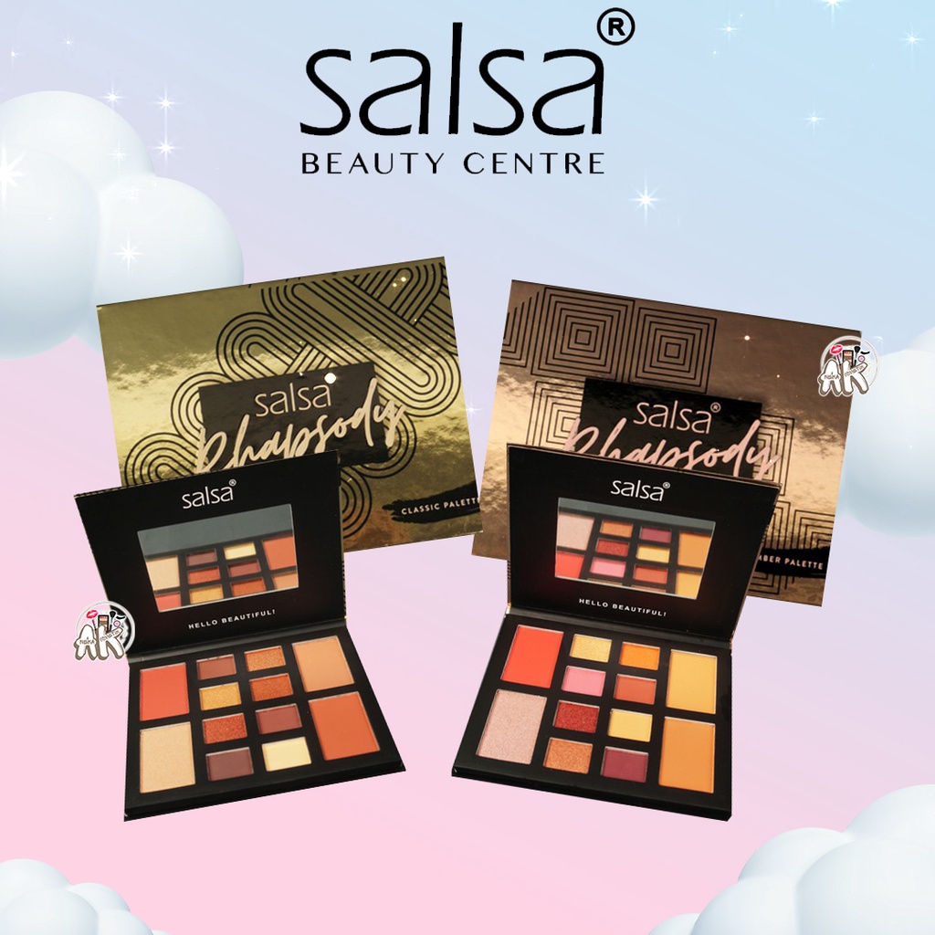 Jual SALSA FACE PALETTE RHAPSODY / EYESHADOW PALETTE BLUSH ON CONTOUR ...