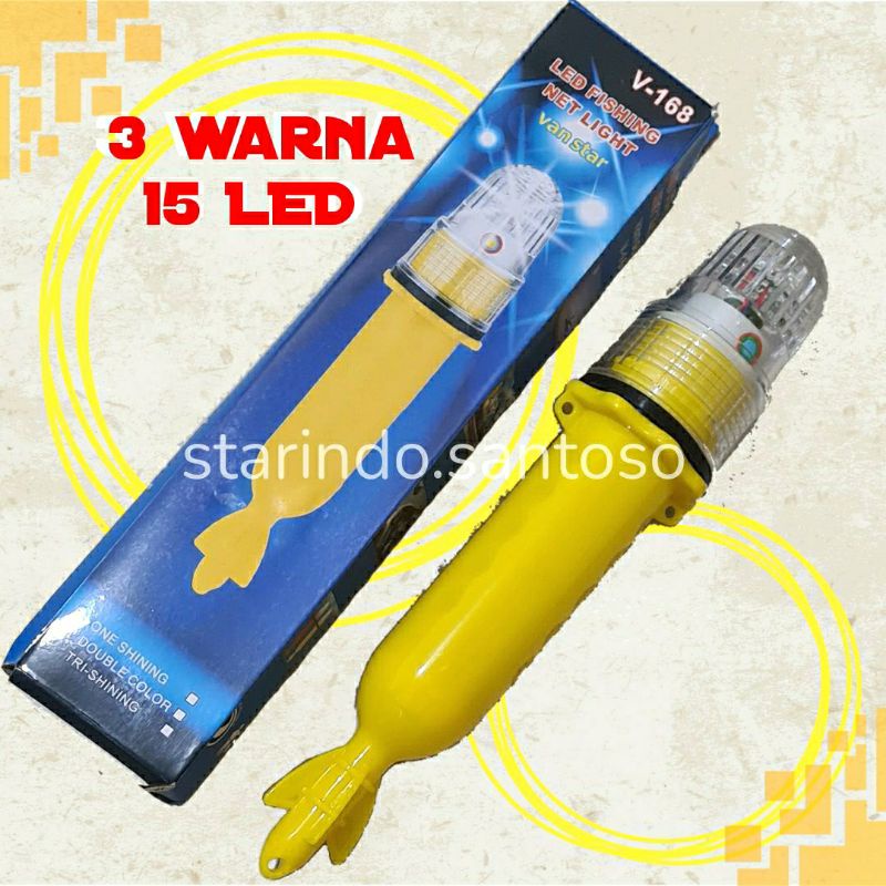 Jual LAMPU NELAYAN LED 5 10 15 torpedo 1 2 3 warna pancing jala kapal ...