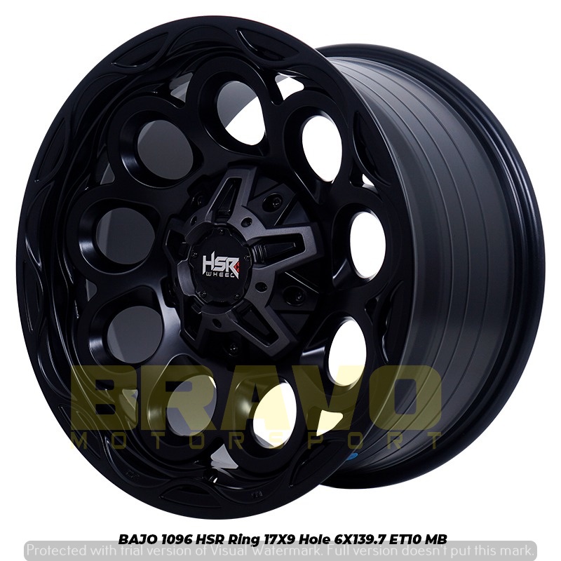 Jual Velg Mobil Ring 17 BAJO HSR R17 pcd 6X139,7 For Pajero Fortuner Black | Shopee Indonesia