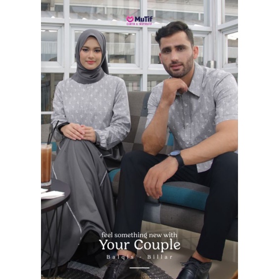 Jual MUTIF COUPLE 2022 BALQIS DAN BILLAR DAPPLE GREY | Shopee Indonesia