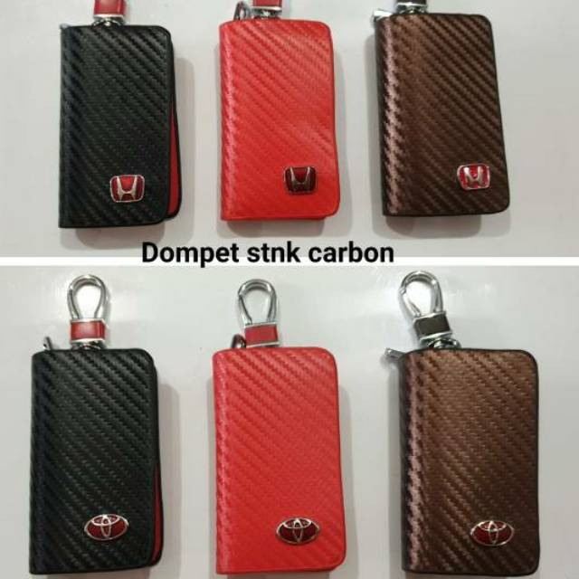 Jual Dompet stnk + gantungan kunci mobil logo toyota / honda / kijang ...