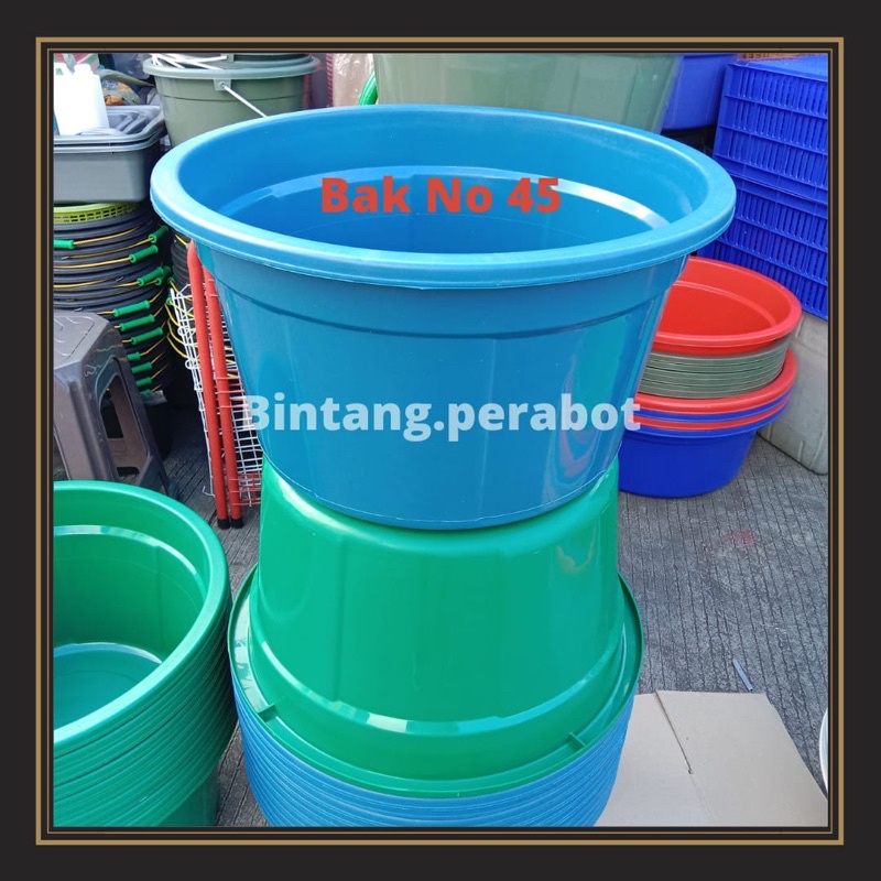 Jual Bak Baskom Air Plastik No 45 / Bak Ember Air Plastik Murah ...